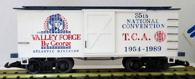 KALAMAZOO TRAINS G SCALE 1989 TCA VALLEY FORGE BY GEORGE REEFER BOXCAR ...