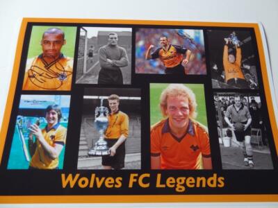 WOLVERHAMPTON WANDERERS FC WOLVES FC LEGENDS SIGNED REPRINT A4 | eBay UK