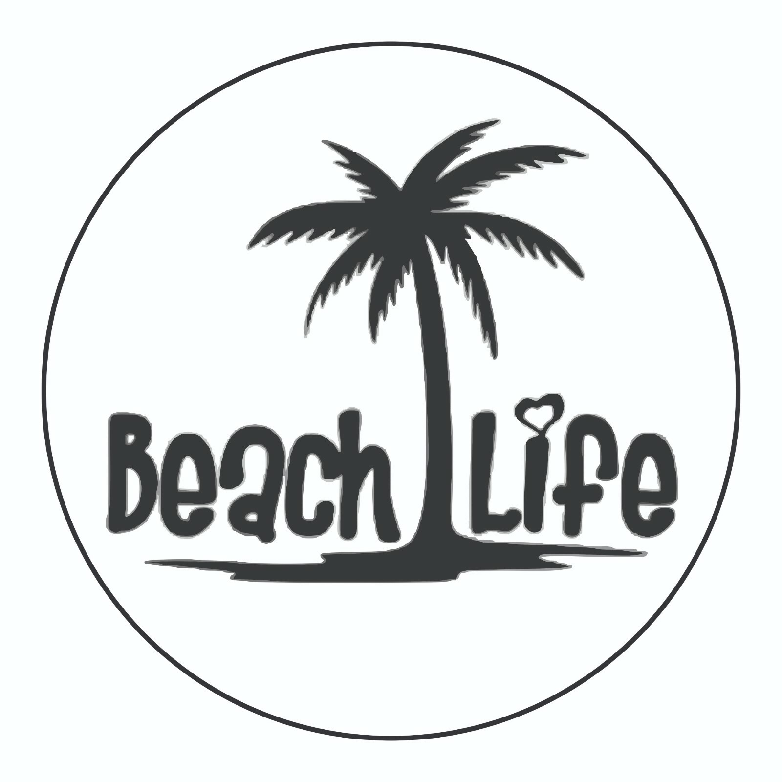 Beach Life Sticker, Decal, Bumper Sticker Vacation Sticker 3.5"Diameter ...