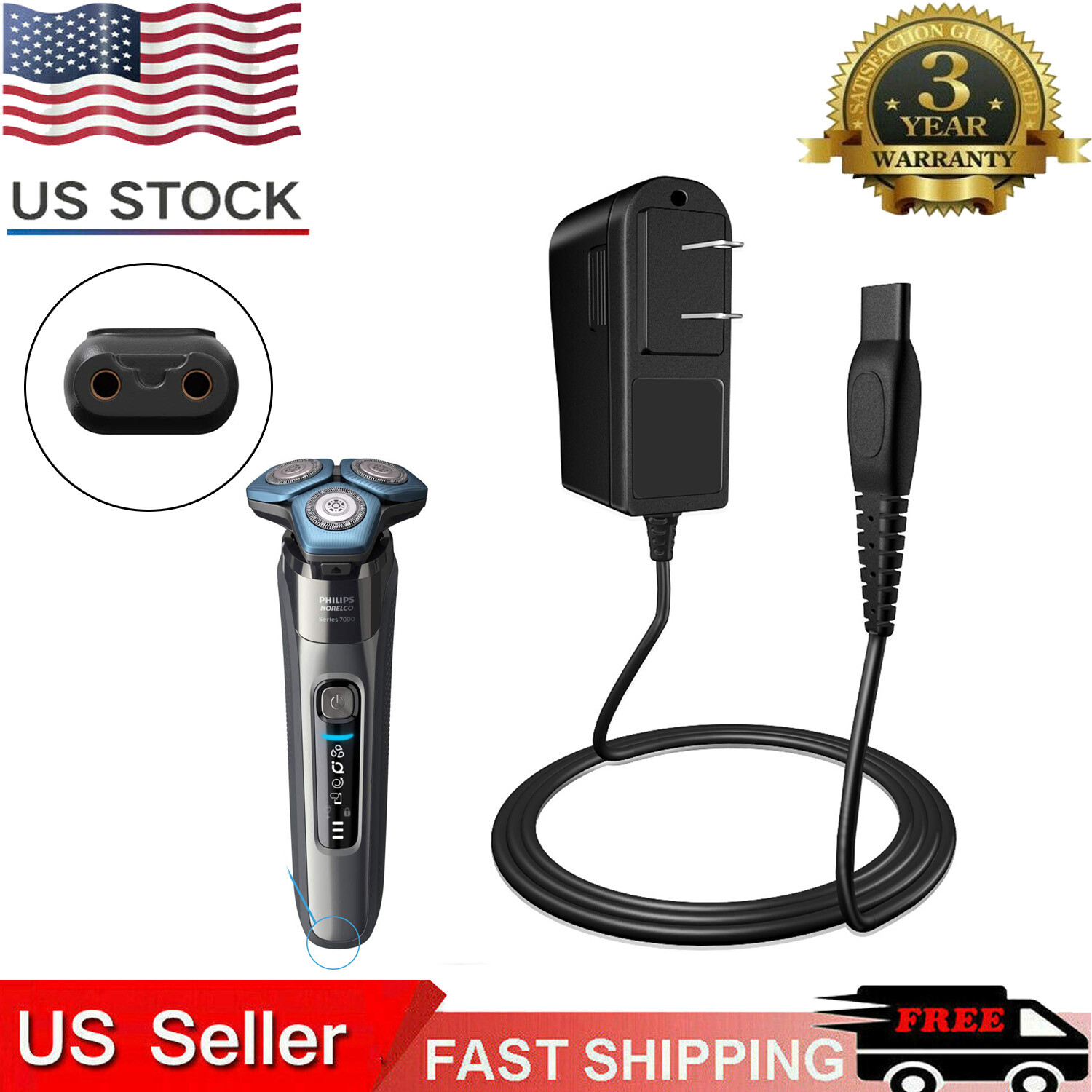 AC Adapter Charger For Philips Norelco Shaver 5000 5100 5200 Series 9300 9000 | eBay