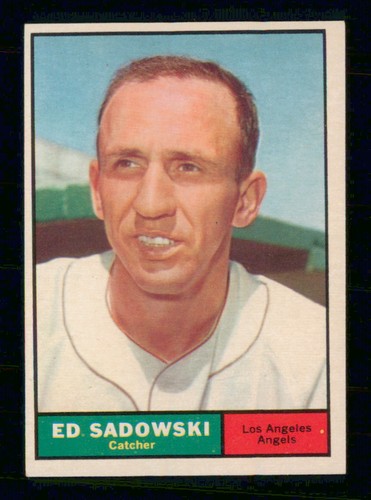 1961 TOPPS BASEBALL # 163 ED SADOWSKI INV J7948 | eBay