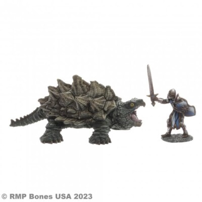GIANT SNAPPING TURTLE Reaper Miniatures Bones USA Dungeon Dwellers ...