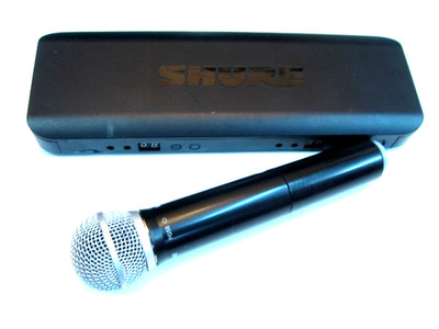 Shure PG58 wireless microphone and BLX88 H10 receiver for parts repair ...