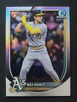 2025 BOWMAN CHROME MAX MUNCY RED ROOKIE LOGO REFRACTOR # 90 PRE-OWNED ...