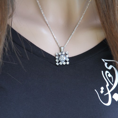 Sterling Silver 925 Allah Necklace Islamic Arabic God Islam Muslim ...