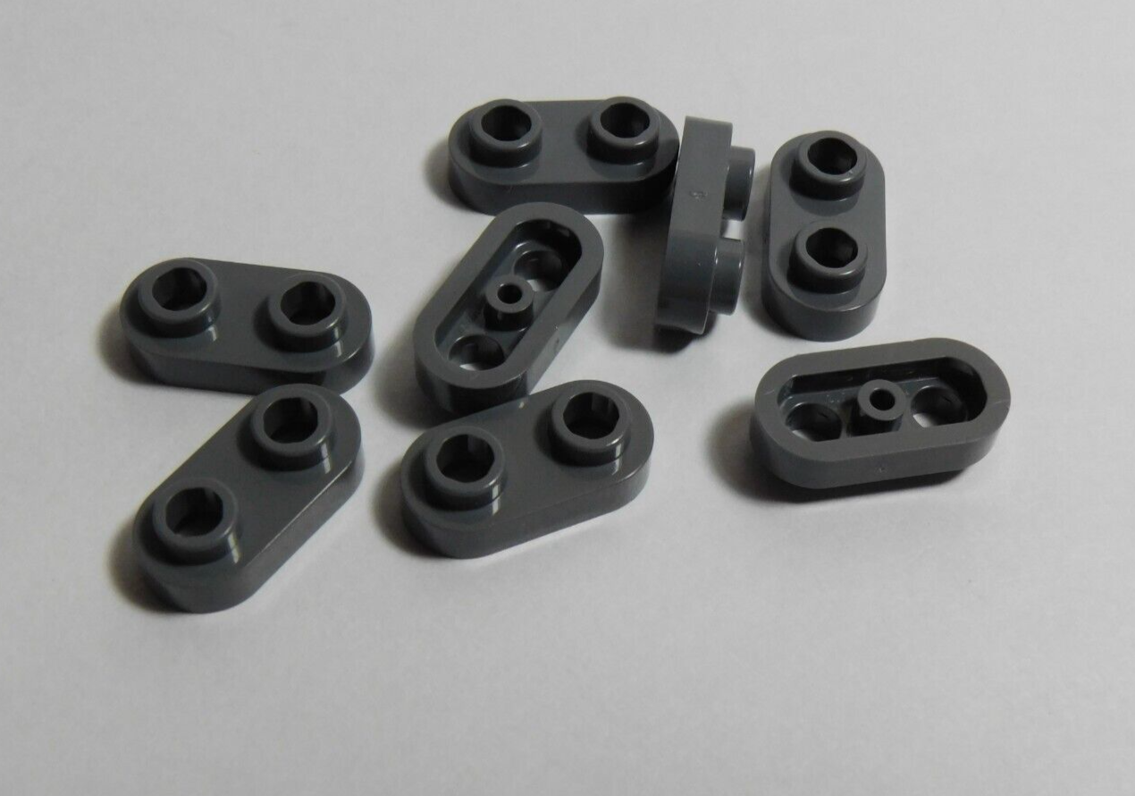 LEGO Lot of 8 Dark Bluish Gray 1x2 Rounded Plates w/ 2 Open Studs J3 | eBay