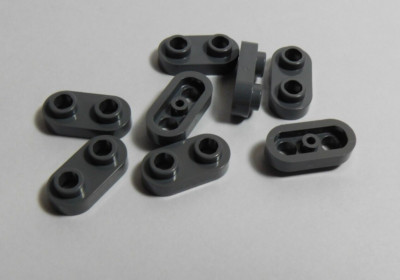 LEGO Lot of 8 Dark Bluish Gray 1x2 Rounded Plates w/ 2 Open Studs J3 | eBay