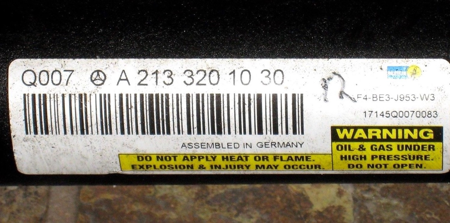 2017-2020 Mercedes E CLASS REAR SHOCK ABSORBER STRUT, 2133201030 ...