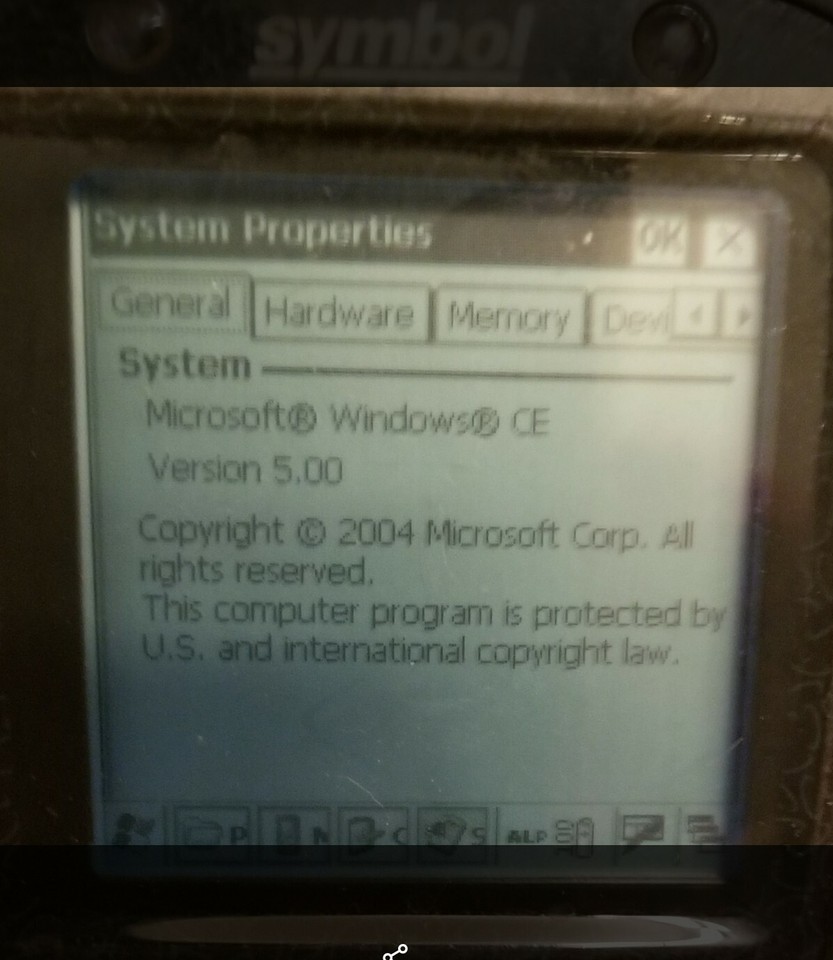 Symbol Motorola Barcode Scanner MC1000, Windows CE5, 1D scanner, with ...