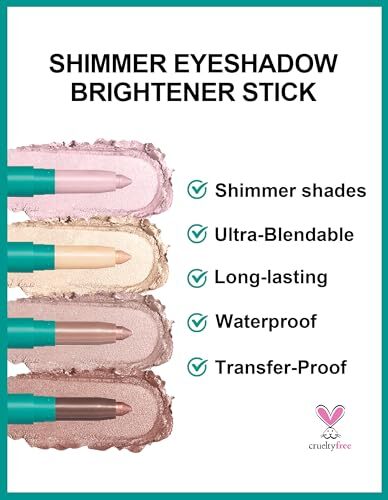 4 Colors Eyeshadow Stick,Thrive Eye Shadow Brightener Stick, Pencil Set ...