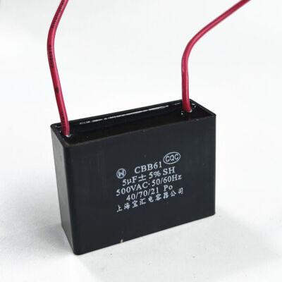 CBB61 SH 4/4.5/ 4.75/5 uF 500V.AC 500V MOTOR START RUN Capacitor, 2 ...