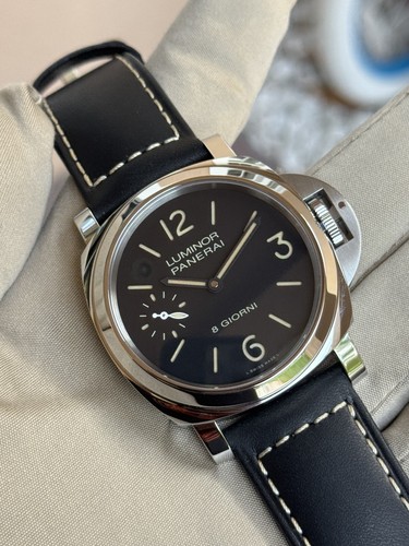 Panerai Luminor Base 8 Giorni PAM00915 PAM 915 Black Dial 44mm Watch W ...