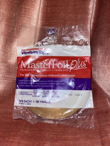 Venture Tape Master Foil Plus for Stained Glass Art 3/16 X 36 Yards | eBay