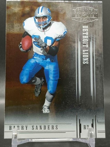 Barry Sanders 2005 Donruss Playoff Gridiron Gear Detroit Lions | eBay