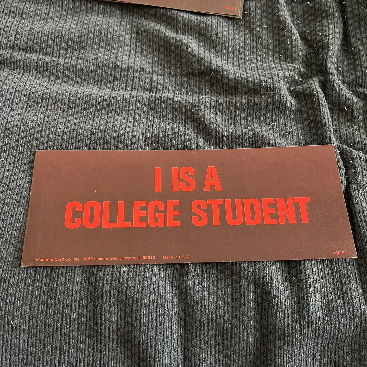 Vintage College Bumper Stickers