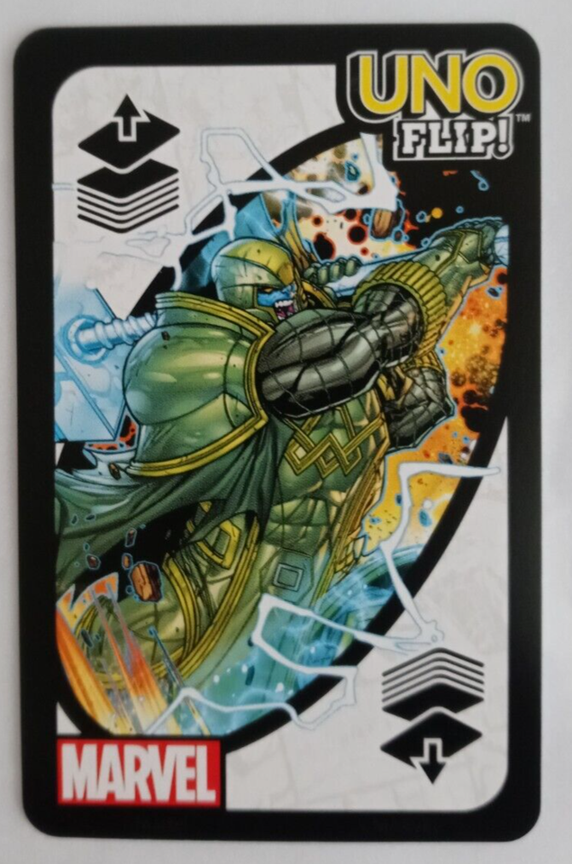 Marvel Uno Flips Card Green Black Panther #6 /Ronan the Accuser Wild ...