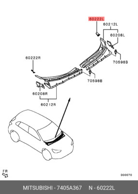 Genuine OE Plug Plastic 7405A367 For Mitsubishi 7405-A367 | eBay
