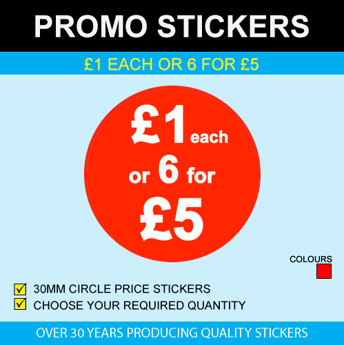 each or 6 for - Available As 30mm Circles | eBay