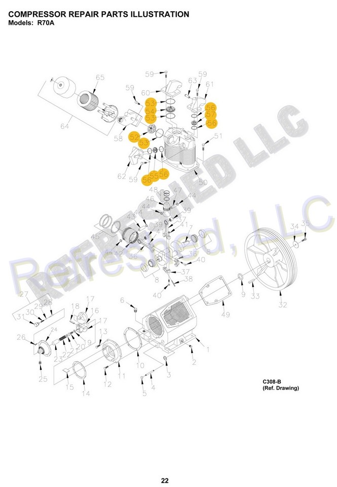 CHAMPION GD VALVE KIT AIR COMPRESSOR PARTS Z614 VSHOK R70 CH R70A | eBay