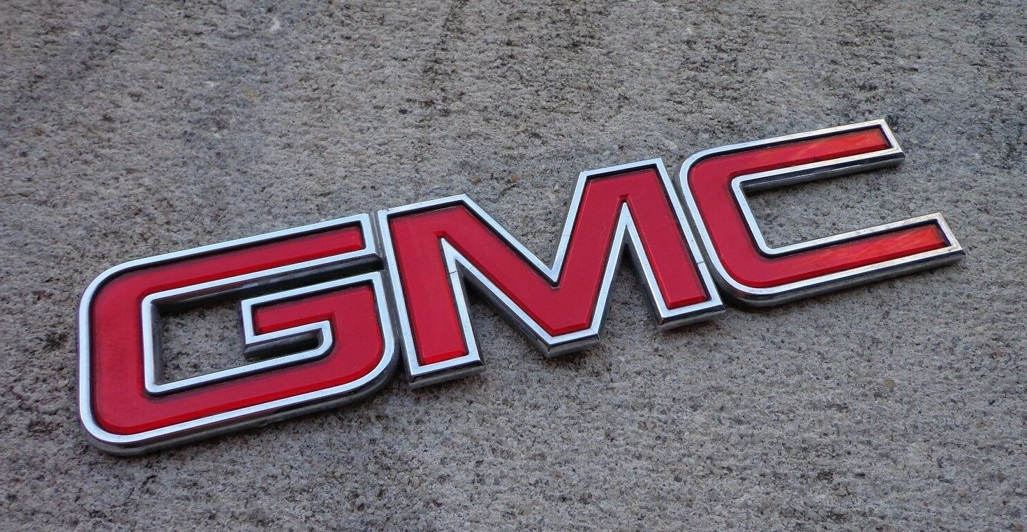 GMC emblem badge logo chrome symbol Yukon Denali Suburban Envoy Sierra ...