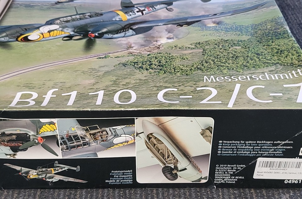 REVELL. #04961 MESSERSCHMITT BF110 C/2/C-7. 1/32 SCALE 423 Pieces | eBay