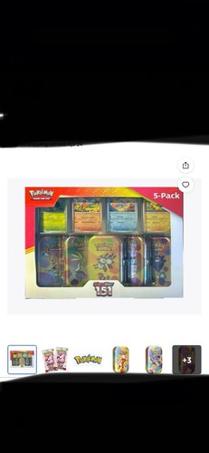 NIB Pokemon TCG Scarlet & Violet 151 Mini Tins 5 Pack SEALED Costco ...