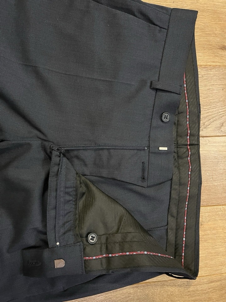 Brook Taverner Mens Trousers - Slim Fit - 32 Waist - 32 Length - Blue ...