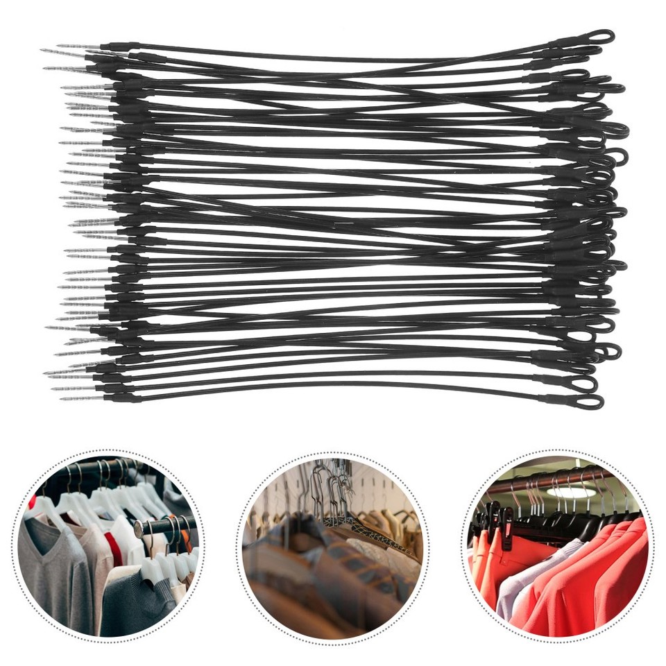 50 Pcs Tag String Clothes Clothing Fasteners for Boutique Garment Tags ...