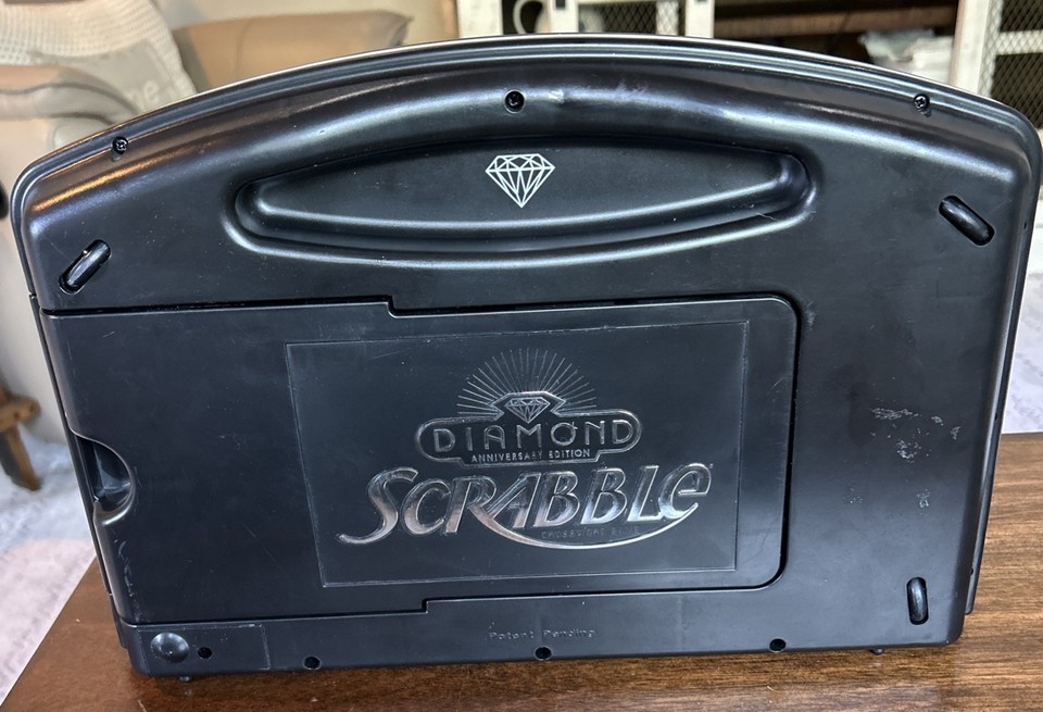 Scrabble Diamond Anniversary Edition Game Black Tiles Board 100% ...