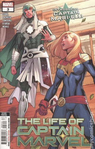 Life of Captain Marvel #3D Pacheco Variant 2nd Printing VF 2018 Stock ...