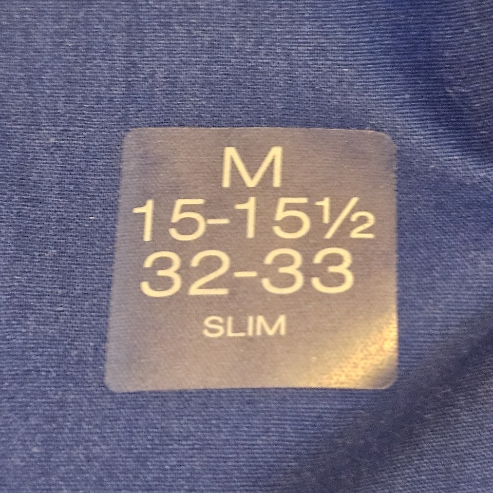 NWT J. Ferrar Extreme Blue Long Sleeve Dress Shirt Size Medium Slim | eBay