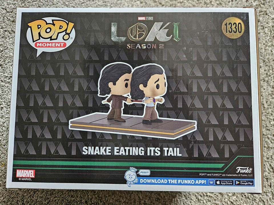 Funko Pop Moments Marvel Loki Snake Eating Its Tail Hot Topic Exclusive ...