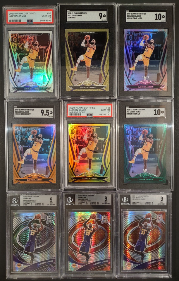 Lebron James Tom Brady 199 Auto 1/1 Finite Superfractor NFL Shield ...