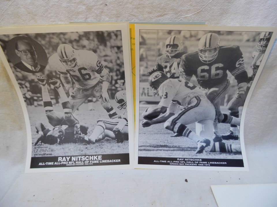 RAY DAY & OTHER RAY NITSCHKE'S MEMORABILIA~PICTURES, STICKER & TRADING ...