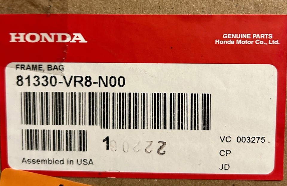 HONDA Grass Bag Frame ONLY HRN216 81330-VR8-N00 Genuine OEM | eBay