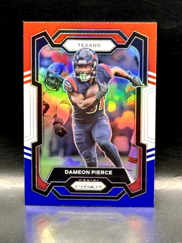 2022 Panini Prizm Football Dameon Pierce Red White & Blue Prizm Texans ...