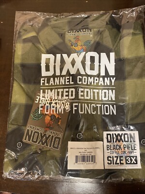 Dixxon Flannel Black Rifle Coffee Company Flannel Military Green 3XL | eBay