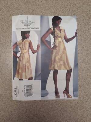 Vogue V1086 TRACY REESE Designer Dress Summer Mid-Knee sz 8 - 16 uncut ...