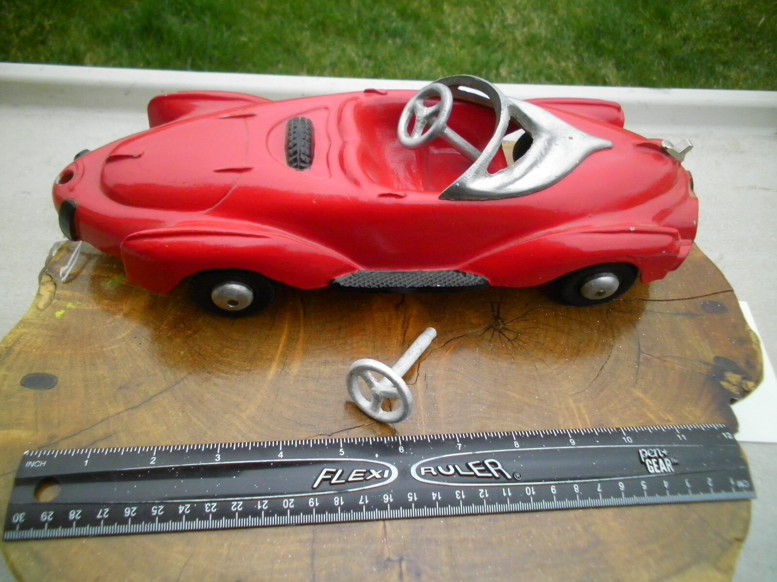 1940s Ogelsby Futuristic Streamlined Cast Aluminum Toy Space Car ...