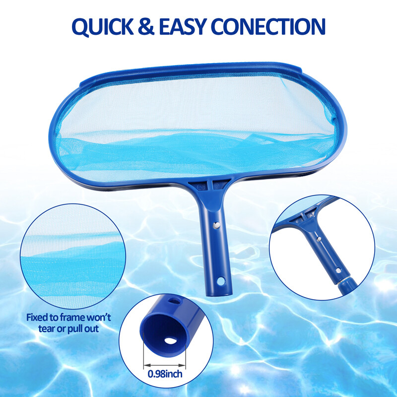 Heavy Duty Pool Skimmer Leaf Rake Net Scooper Cleaning Swimming Pool ...