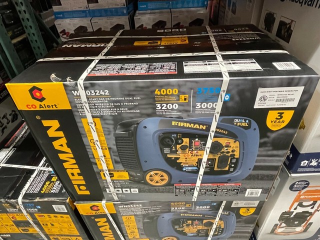 Firman WH03242 3200W / 4000W Electric/Recoil Start Dual Fuel Inverter ...