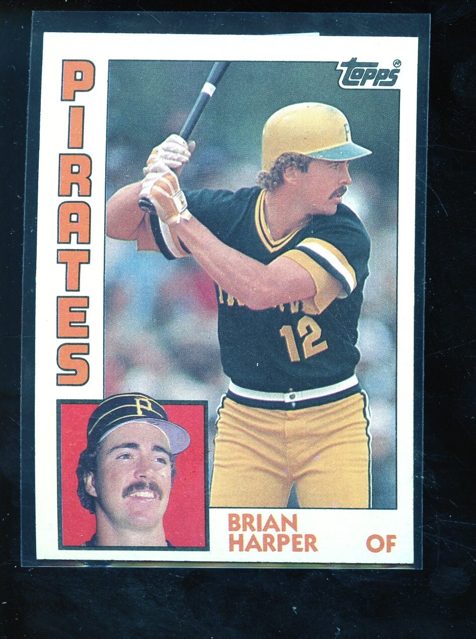1984 TOPPS BLANK BACK BRIAN HARPER PIRATES NM+ A04341 | eBay