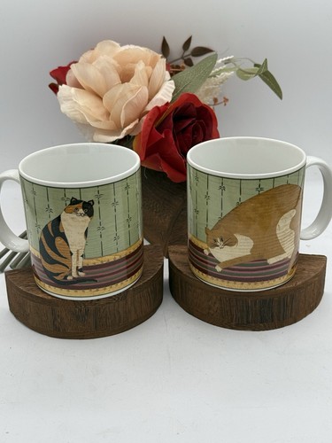 Sakura Warren Kimble Cat Collection Set of 2 Mugs 12 oz | eBay