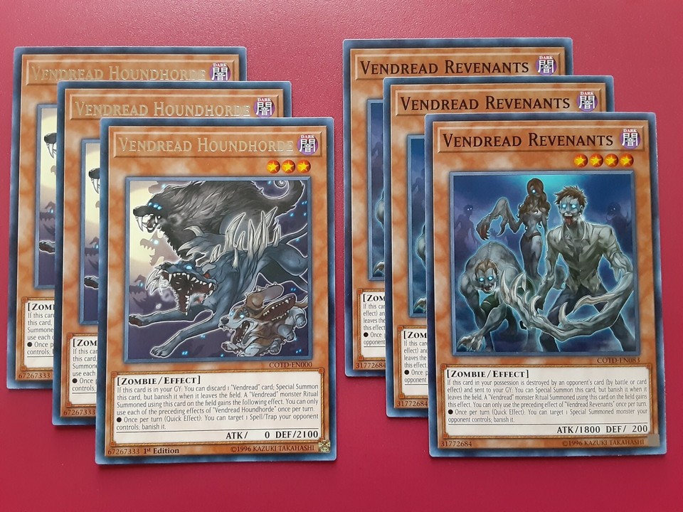 Yugioh Vendread Deck 63 Card Revendread Slayer Complete Budget ...