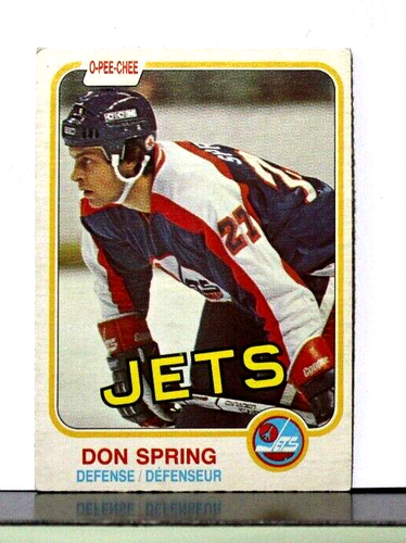 1981-82 O-Pee-Chee Don Spring * #375 Jets | eBay