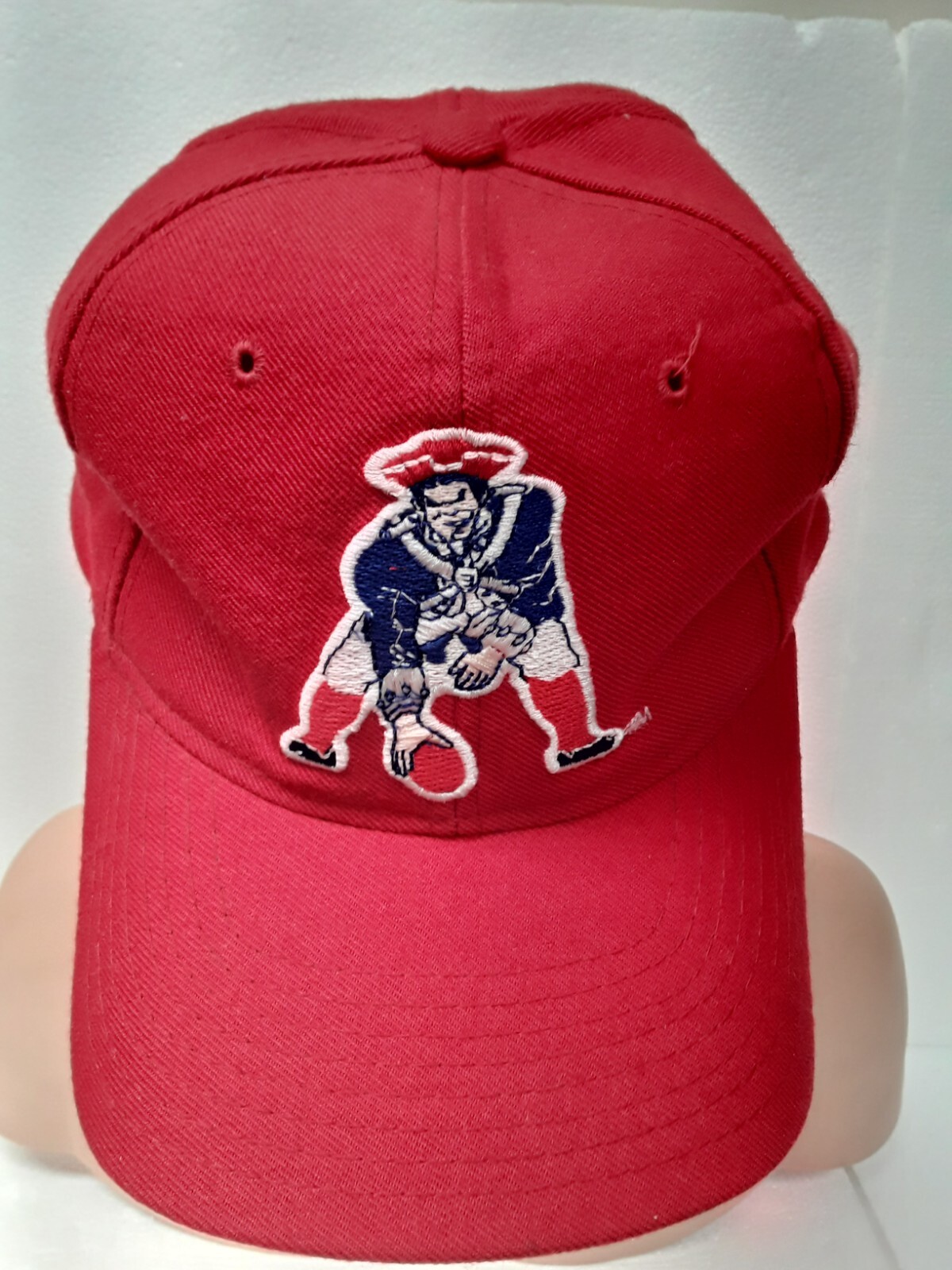 Vintage New England Patriots 'Pat The Patriot' NFL New Era Red Snapback ...