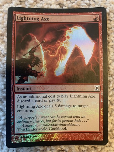 MTG Lightning Axe FOIL (Time Spiral) | eBay UK