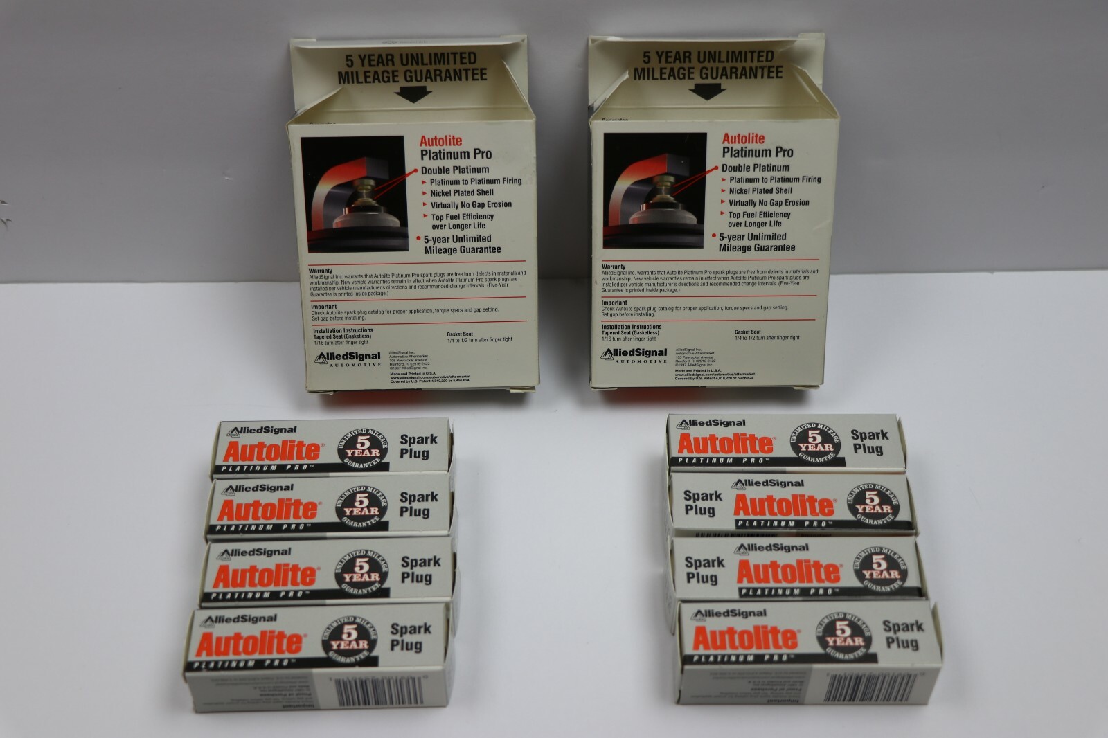 APP765 Autolite Platinum Pro Double Platinum Spark Plugs pack of 8 NOS ...