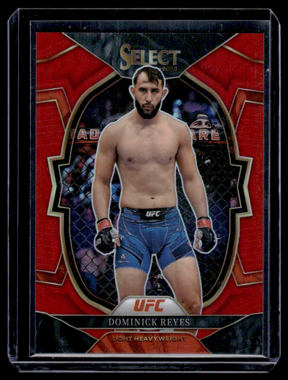 2023 Panini Select UFC #82 Dominick Reyes Concourse #82 Red Prizm 64/ ...