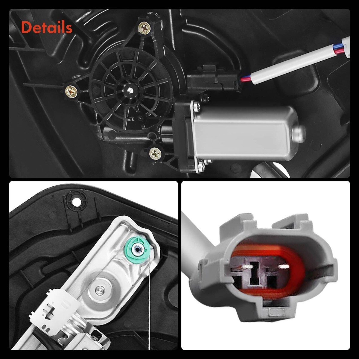 Power Window Motor Passenger Side Compatible With 2016-2011 Hyundai ...